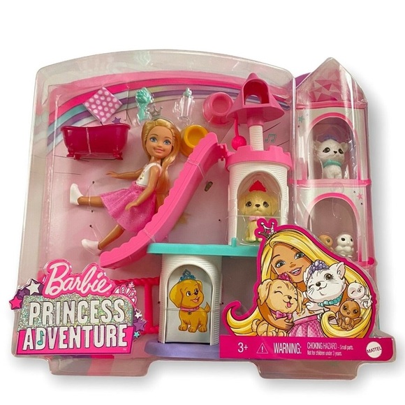 Mattel | Toys | Barbie Princess Adventure Chelsea Pet Castle Playset ...